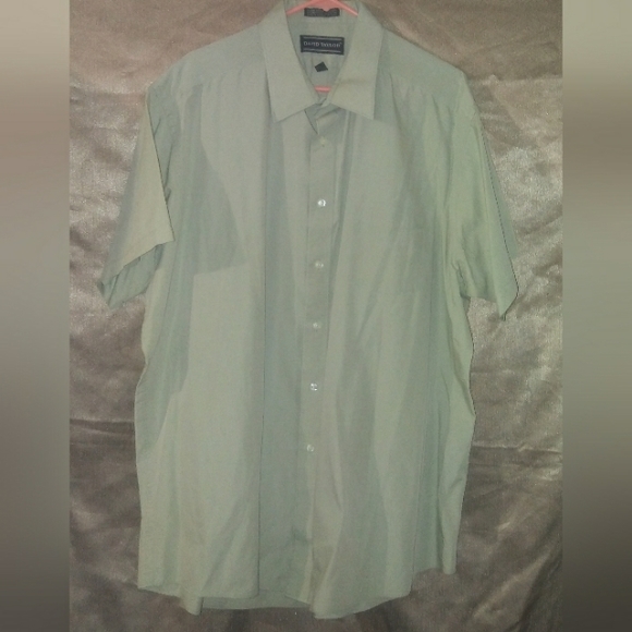 David Taylor | Shirts | David Taylor Light Olive Short Sleeve Button ...